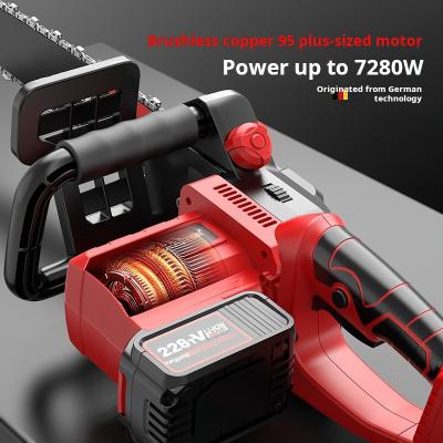 China 16' accu-aangedreven oplaadbare kettingzaag houtkappen snoeien zaag Double Life 42v Te koop