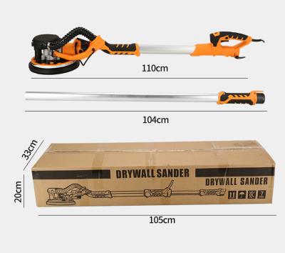 China 9 Inch 225mm Electric Wall Sander Machine Self-Vacuuming Double Lamp Long Rod for sale