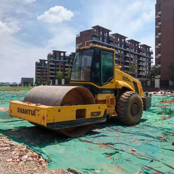Quality Shantui SR22 Uesd Road Roller Compaction Width 2140mm For Road Construction for sale