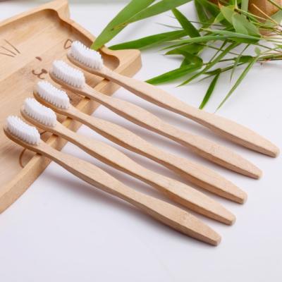 China Bamboo Toothbrush Biodegradable Bristles Plain Reusable Children Use for sale