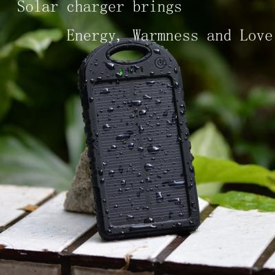 China 5000mAh portable universal usb multi solar mobile charger for sale