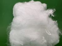China White Non-Woven Fabric 6dx64mm Solid Polyester Staple Fiber for sale