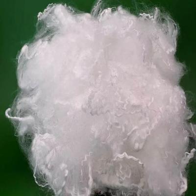 China Memory Foam Microfiber Polyester Staple Fiber 1.2D*32mm Black-out Properties for sale
