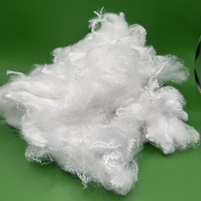 China 4D 51mm Virgin Raw White Low Melt Polyester Fiber for Bedding Core Furniture Filling and Toy Stuffing Custom Size Available for sale