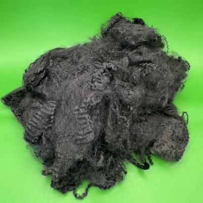 China Memory Foam Low Melt Fiber 4D*51mm Virgin Black for Construction for sale