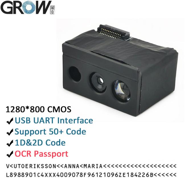 Grow GM69PRO-S 1280*800CMOS OCR/1D/2D Barcode Scanner Module Support Ocr Passport Code