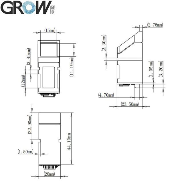 Grow R307s Cheap 1000 Capacity USB Uart Optical Fingerprint Module