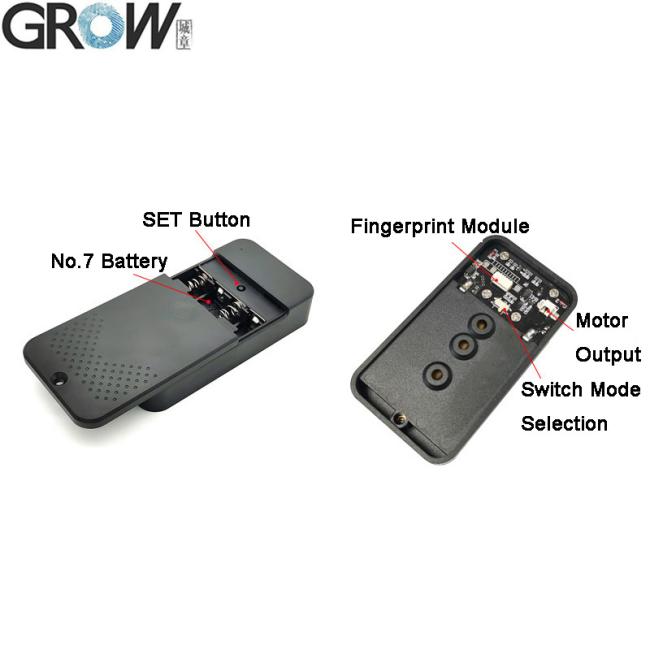 Grow K236-a+R502-F DC6V 4*AAA Fingerprint Control Board with Battery Case