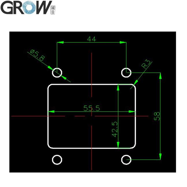 Grow Black Plastic Protection Fixed Front Panel of Barcode Scanner (GM72)