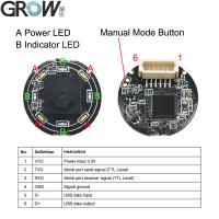 China GROW GM861XS Small USB UART Interface 1D 2D Bar Code QR Code Barcode Reader Module White Green LED for sale
