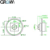 China GROW GM861XS Small USB UART Interface 1D 2D Bar Code QR Code Barcode Reader Module White Green LED for sale