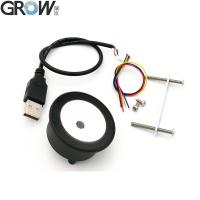 China GROW GM73 Small Round Easy Installation USB UART 1D 2D QR Code Barcode Scanner Reader for sale