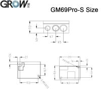 China GROW GM69Pro-S 1280*800CMOS OCR/1D/2D Barcode Scanner Module USB UART Interface QR Code Bar Code Reader Support OCR Passport for sale