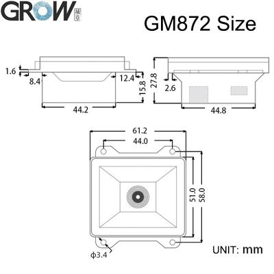중국 GROW GM872 DC5V 1D/2D QR 바코드 스캐너 모듈 USB/UART 인터페이스 바코드 리더 안드로이드 윈도우 아두이노 버스 지원 판매용