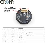 China GROW GM910S Black DC3.3V USB UART 2D / 1D Barcode Scanner Reader Module For Arduino Android Windows Linux Support QR Code PDF417 for sale