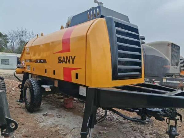 Quality 2012 Sany Used 6013 Trailer Pump ，Old Concrete Pump Tow Behind for sale