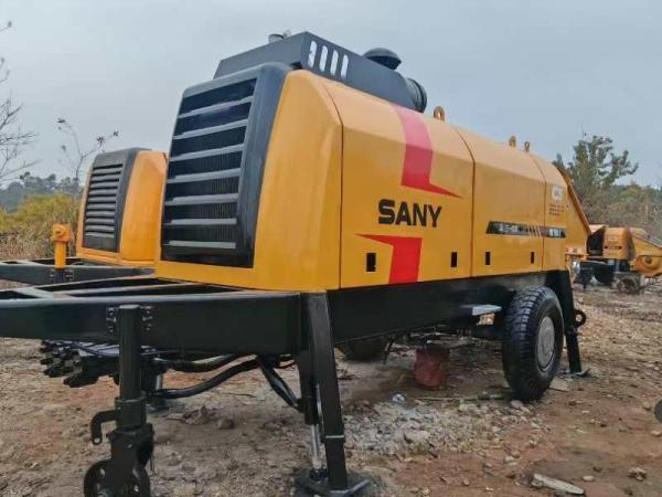 Quality 2012 Sany Used 6013 Trailer Pump ，Old Concrete Pump Tow Behind for sale