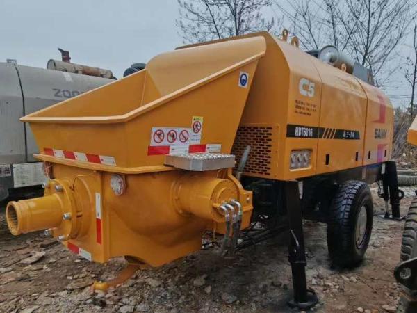 Quality 2012 Sany Used 6013 Trailer Pump ，Old Concrete Pump Tow Behind for sale
