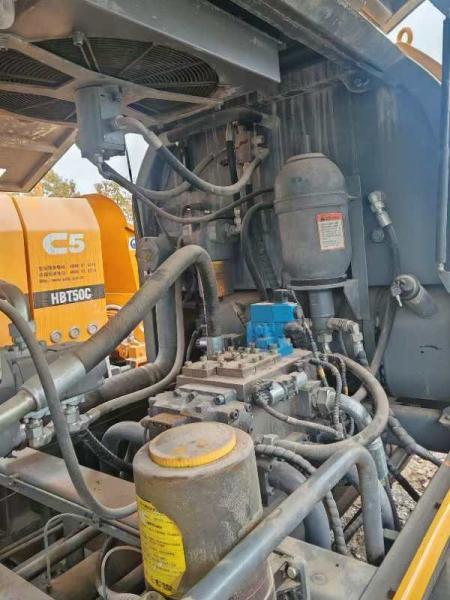 Quality 2012 Sany Used 6013 Trailer Pump ，Old Concrete Pump Tow Behind for sale