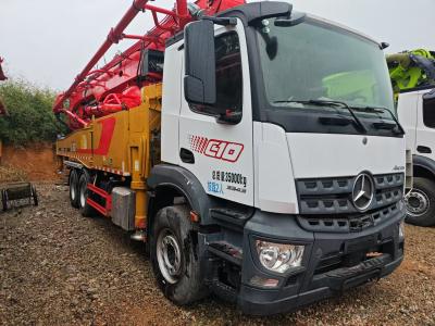 China SANY Used 52m truck-mounted concrete pump truck with Mercedes Benz chassis from 2020 for sale
