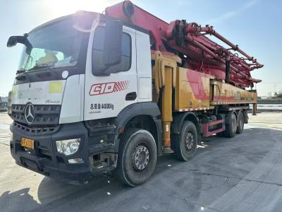 중국 Sany 62 미터 콘크리트 펌프 트럭 메르세데스 벤츠 사용 펌프 2021 펌프 트럭 판매용