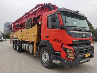 중국 원본 Sany 49m 콘크리트 펌프 트럭 2020 사용 된 볼보 차시 판매용