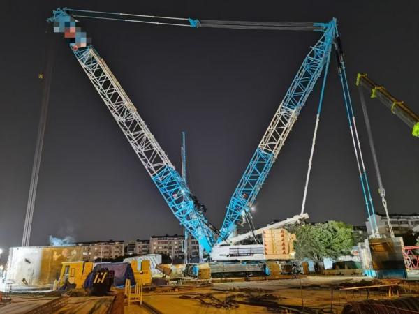 Quality 2019 SANY 400 Ton SCC-4000A Used Crawler Crane Hydraulic Straight Arm Type for sale