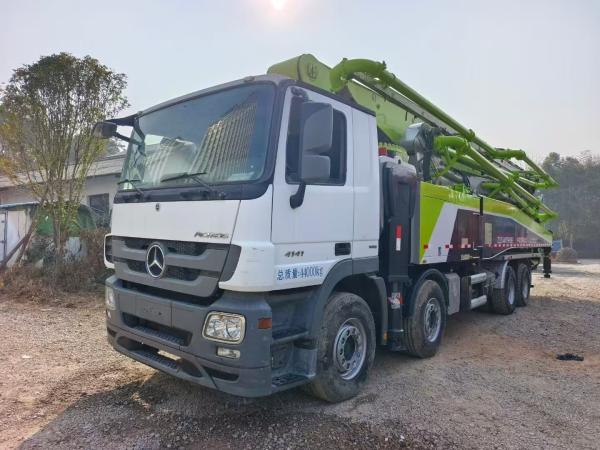 Quality ZLJ5440THBBE Used Zoomlion 63m Concrete Pump Truck With Benz Chassis Truck 2019 for sale