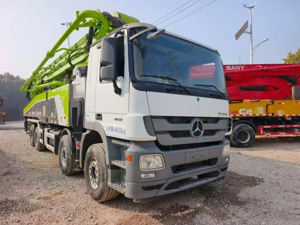 Quality ZLJ5440THBBE Used Zoomlion 63m Concrete Pump Truck With Benz Chassis Truck 2019 for sale