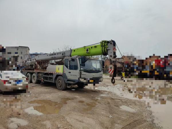 Quality USED 2017 ZOOMLION 25 ton mobile crane Hydraulic Cranes Lever-operated control for sale