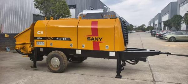 Quality HBT60C Diesel Used Concrete Trailer Pump 2013 Sany Concrete Pump Tow Behind for sale