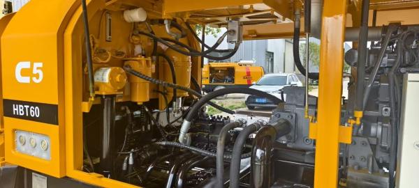 Quality HBT60C Diesel Used Concrete Trailer Pump 2013 Sany Concrete Pump Tow Behind for sale