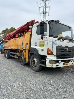 China Putzmeister 49 metri pompa per calcestruzzo pompa di seconda mano 49M con pompe per camion Hino 2012 for sale