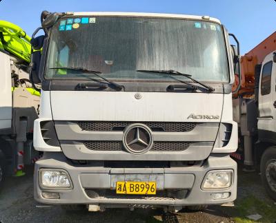 중국 사용 된 ZOOMLION 52m 펌프 트럭 콘크리트 펌프 2013 붐 펌프 벤츠 차체 판매용