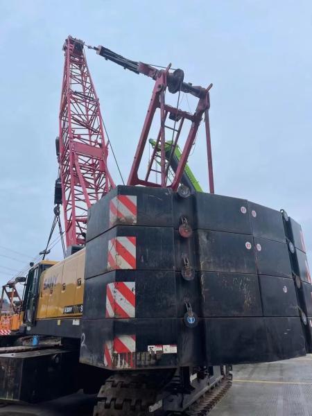 Quality 2019 Model SANY 90t Used Hydraulic Crawler Crane Heavy Lifting Machinery for sale