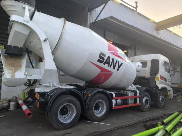 Quality Sany 2017 12cbm Used Concrete Mixing Vehicle Cement Mixer Trucks With Sany for sale