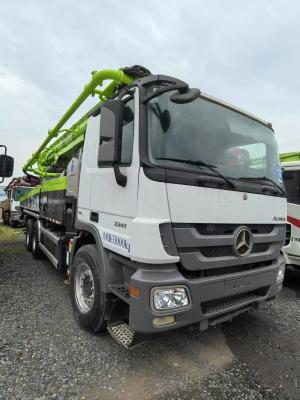 중국 ZOOMLION 49미터 중고 콘크리트 펌프 트럭 2015 벤츠 섀시 붐 펌프 판매용