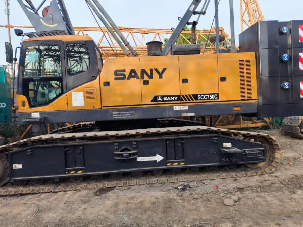 Quality 75T Used 2018 Sany Hydraulic Crawler Crane ‌‌‌‌Second Hand Strong Lifting Capacity‌ for sale