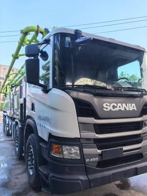중국 Used 2019 Zoomlion 56m pump truck with Scania chasis for hot sale 판매용
