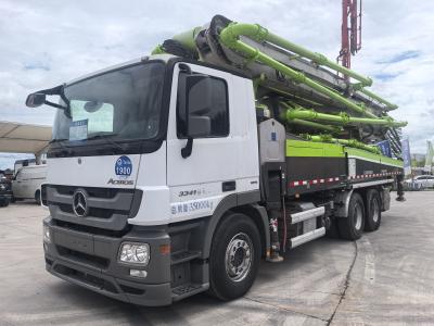 중국 49m 중고용 콘크리트 펌프 트럭 줌리온 2019 ZLJ5350THBBE 벤츠 차체 판매용