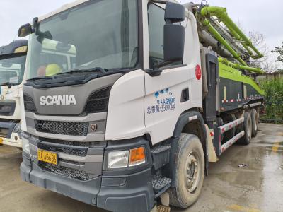 China 2020 Zoomlion 52M Concrete Pump Truck Scania Chassis Used 52 Meters  Pump Truck Limited sale for sale
