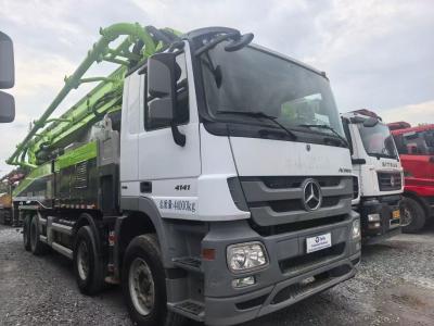 중국 2019 사용 된 오리지널 56 미터 Zoomlion 녹색 콘크리트 펌프 벤츠 차시 판매용