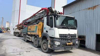 China 2022 Gebruikte XCMG 58m Betonpompwagen Mercedes-Benz Chassis Te koop