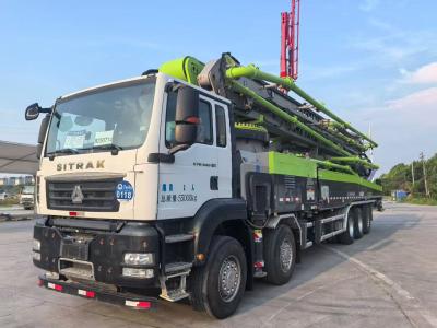 중국 사용 된 Zoomlion 70M 콘크리트 펌프 트럭 180 m3/h 용량 판매용