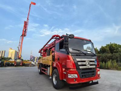 중국 2020 SANY 37m 사용 된 콘크리트 펌프 트럭 디젤 130 m3/h 판매용