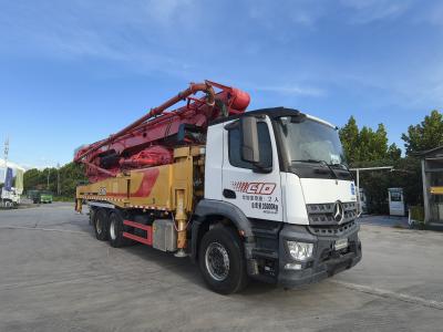 中国 2020年三一52m中古コンクリートポンプ車、ベンツシャーシ付き 販売のため