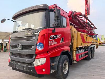 중국 사용 된 콘크리트 펌프 트럭 2021 SANY 51m 51m 붐 펌프 트럭 판매용