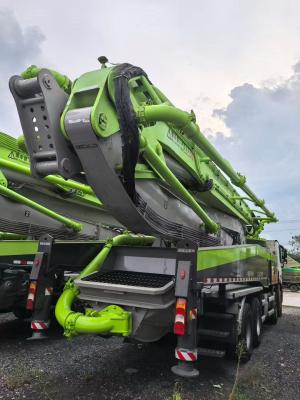 China Used 2019 Zoomlion ZLJ5440THBBE 56m Truck-Mounted Concrete Pump with Z-Shape 5-Section Folding Boom and 365° Continuous Rotation for sale