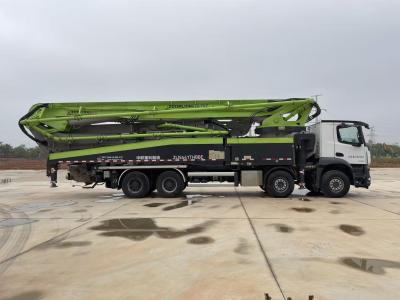 China 2021 Zoomlion 63m Concrete Pump Truck with 5-Section Boom 180 m³/h Output and 11 MPa Pressure for sale