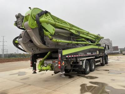 China 2021 Zoomlion 63m Concrete Pump Truck with 5-Section Boom 180 m³/h Output and 11 MPa Pressure for sale